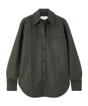 Victoria Beckham Pocket Shirt - Dark Green