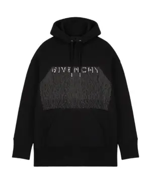 Givenchy Lace Panel Oversized Hoodie