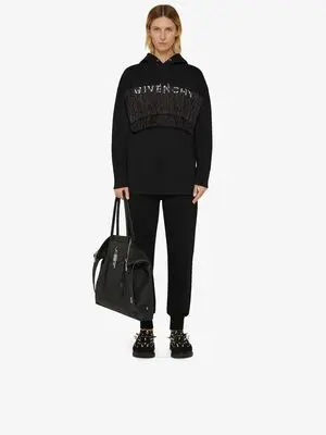 Givenchy Lace Panel Oversized Hoodie