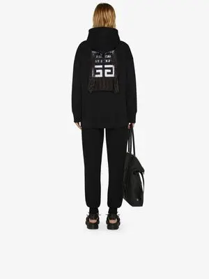 Givenchy Lace Panel Oversized Hoodie