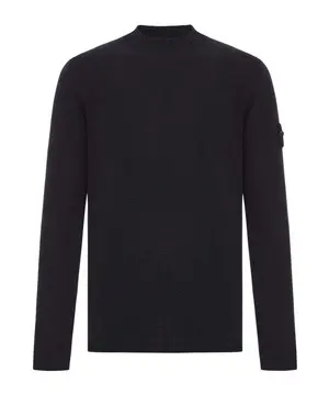 Stone Island Logo Patch Crewneck Jumper