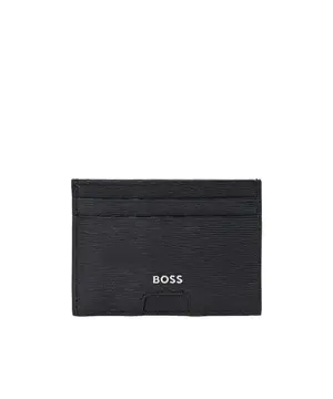 Hugo Boss Logo Lettering Card Holder - Black
