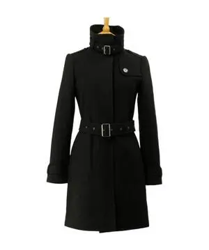 Burberry High Neck Tie Detail Trench Coat