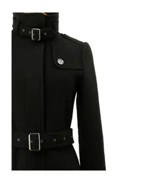 Burberry High Neck Tie Detail Trench Coat