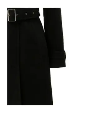 Burberry High Neck Tie Detail Trench Coat
