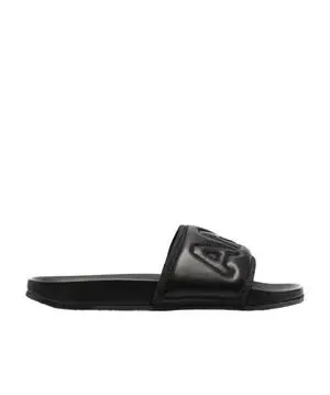 AMBUSH Logo Embossed Open-toe Slides - Black