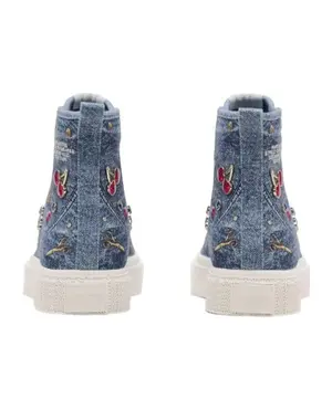 Marc Jacobs Embellished Denim High-top Sneakers