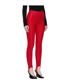 MUGLER Body-fitting Leggings - Red