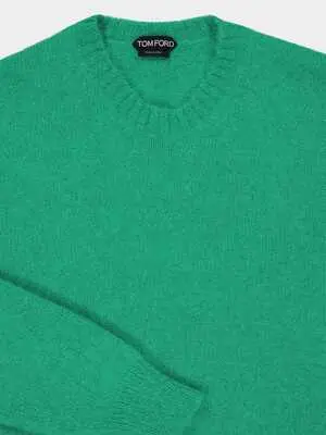 TOM FORD Crewneck Knitted Jumper - Green