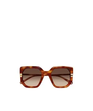 Chloé Chloé Eyewear Square-Frame Sunglasses Brown