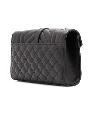 Saint Laurent Matelassé Small Crossbody Bag - Black
