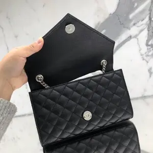 Saint Laurent Matelassé Small Crossbody Bag - Black