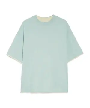 JIL SANDER Double Layer Crewneck T-shirt
