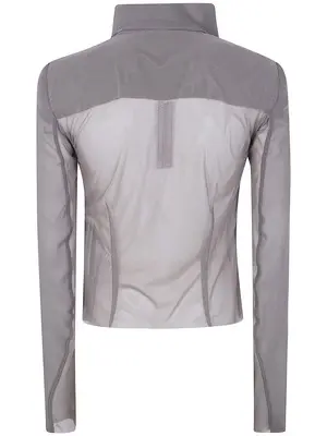 Rick Owens Asymmetrical High Neck Biker Jacket