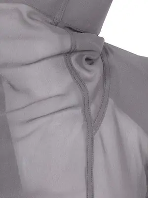 Rick Owens Asymmetrical High Neck Biker Jacket