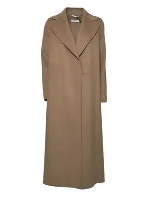 Max Mara Poldo Belted Long-sleeved Coat - Brown