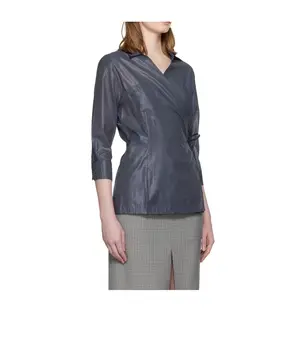 Paloma Wool Wrap V-neck Top - No