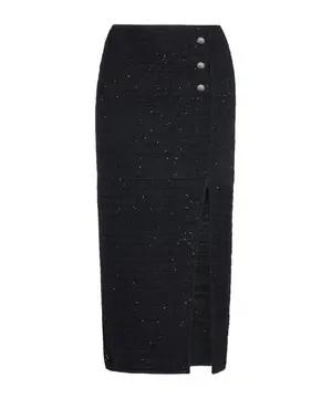 Alessandra Rich Button-detailed Long Skirt