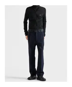 Prada Wool Pants With Technical Details