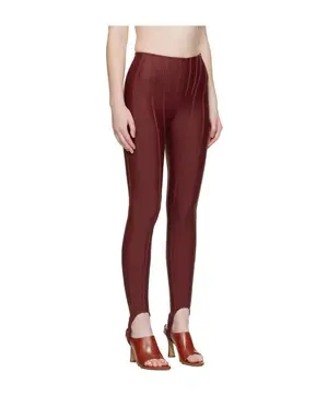 MUGLER Body-fitting Leggings - Red