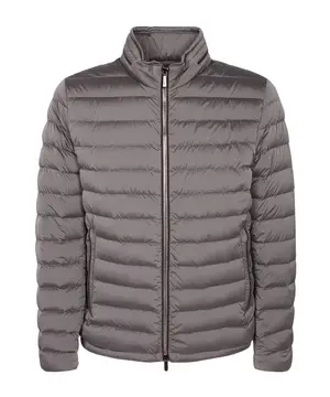 MOORER Long Sleeve Down Jacket - Grey