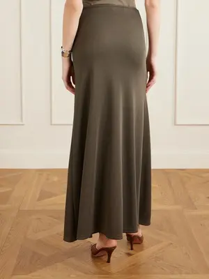 Christopher Esber Embellished Cascade Maxi Skirt - Brown