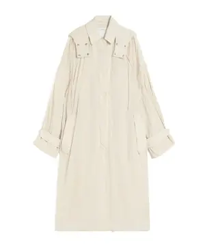 Sportmax Hooded Buttoned Coat