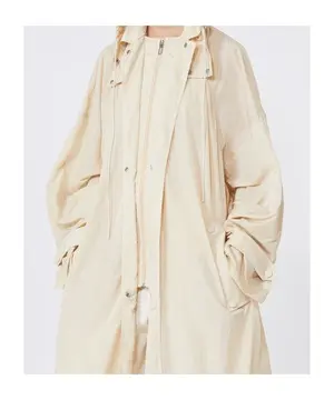 Sportmax Hooded Buttoned Coat