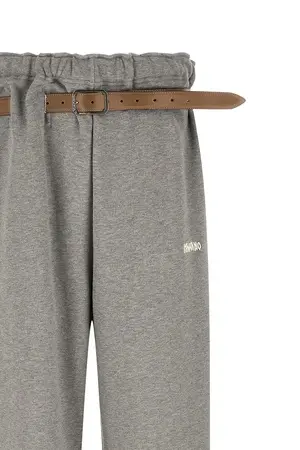 MAGLIANO Provincia Belted Wide-leg Pants - Gray