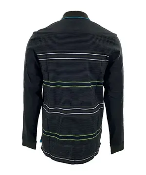 Dunhill Striped Long-sleeved Polo Shirt