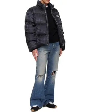 Amiri Ripped Knee Bootcut Denim Jeans