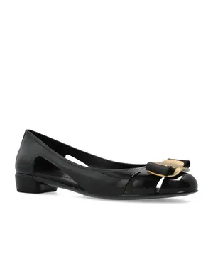FERRAGAMO Vara Bow Detail Pumps - Black
