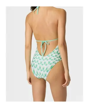 Missoni Floral Print Deep V-neck One-piece Swimsuit