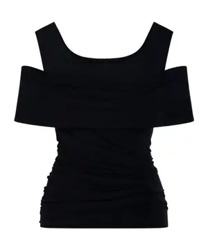 Isabel Marant Étoile Cold-shoulder Ruched Top