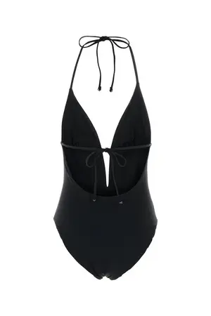 Tory Burch Halterneck Plunge One-piece Swimsuit