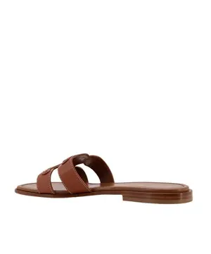 Celine Marina Mule In Calfskin - Tan