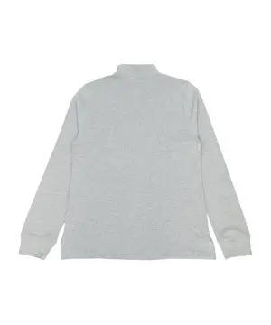 Polo Ralph Lauren Long Sleeve Quarter Zip Polo Shirt With Embroidered Logo - Grey
