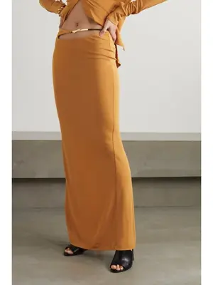 Christopher Esber Sculpted-strap Column Maxi Skirt