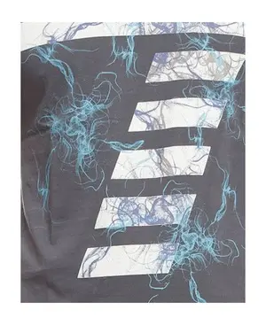 EA7 Dark Gray Logo Round Collar T-shirt
