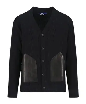 Junya Watanabe Button Long-sleeved Sweater With Patch Pockets