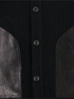 Junya Watanabe Button Long-sleeved Sweater With Patch Pockets