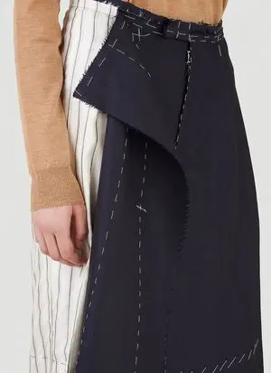 MAISON MARGIELA Contrast Panel Knee-length Skorts
