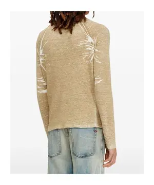 DIESEL® Henley Jumper With Faded Reverse Print