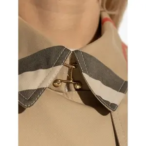 Burberry Checked Belted Waist Trench Coat