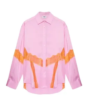 Msgm Pointed Collar Shirts For Women