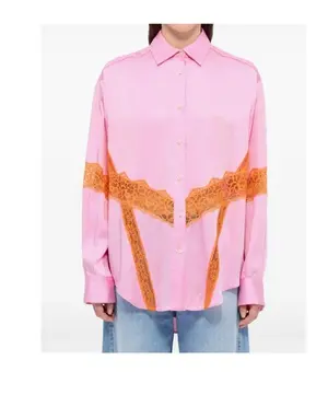 MSGM Lace Paneled Shirt
