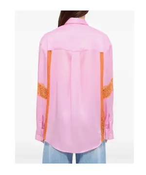 MSGM Lace Paneled Shirt