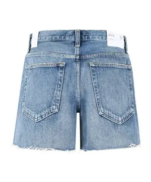 AGOLDE Nye Raw-hem Denim Shorts - Blue