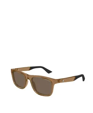 Montblanc Rectangular Frame Sunglasses - Brown