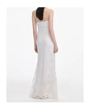 SELF-PORTRAIT Lace Embroidered Maxi Dress